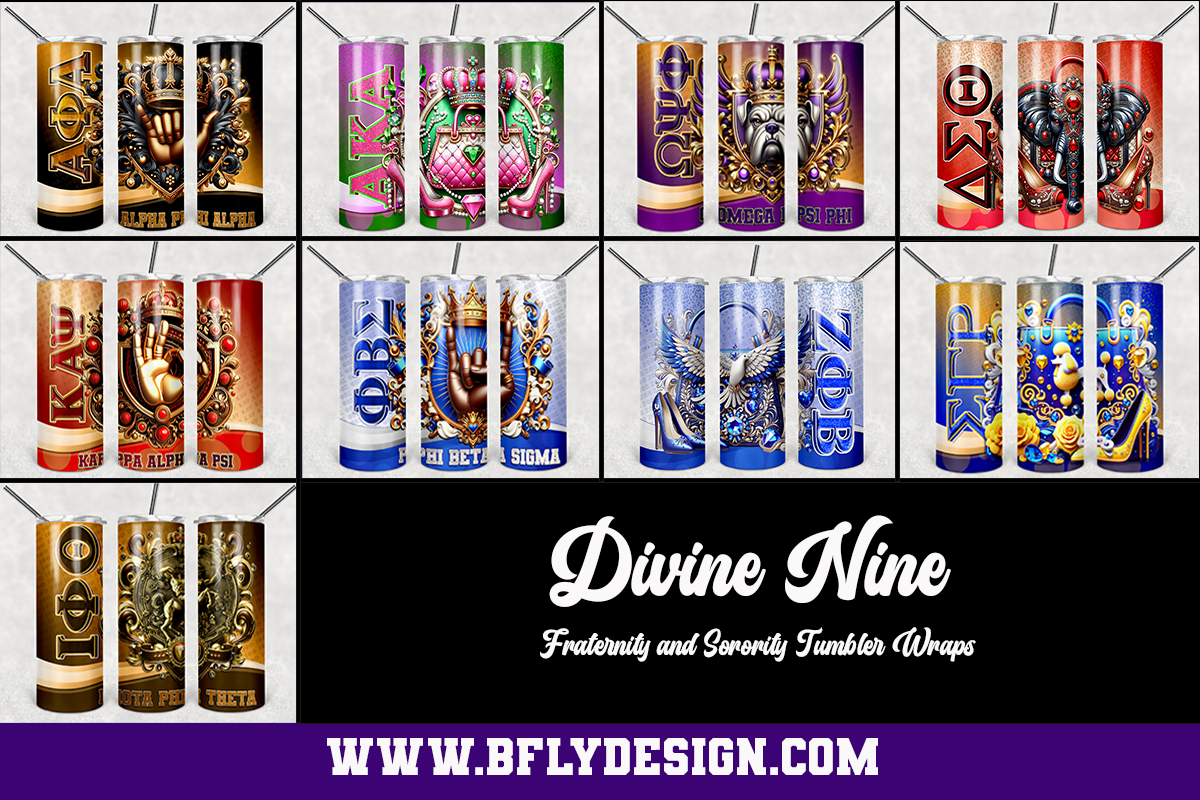 Divine Nine Tumbler Wraps – My Store